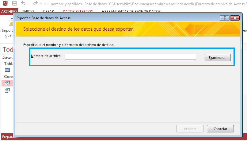 Cómo Exportar Datos en Access de una base de Datos a otra | Aprende ...